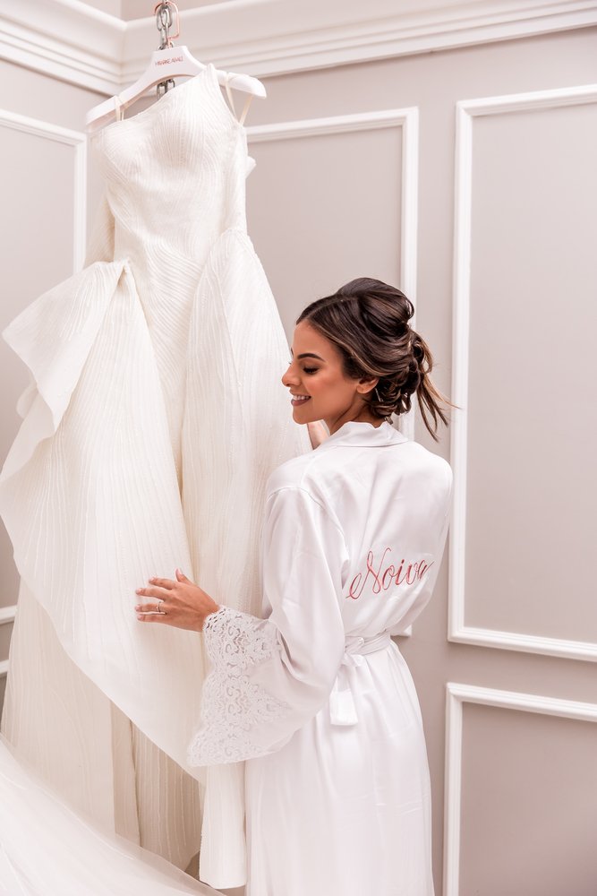 Robe Personalizado Para Noiva Em Renda - Robe Bela III