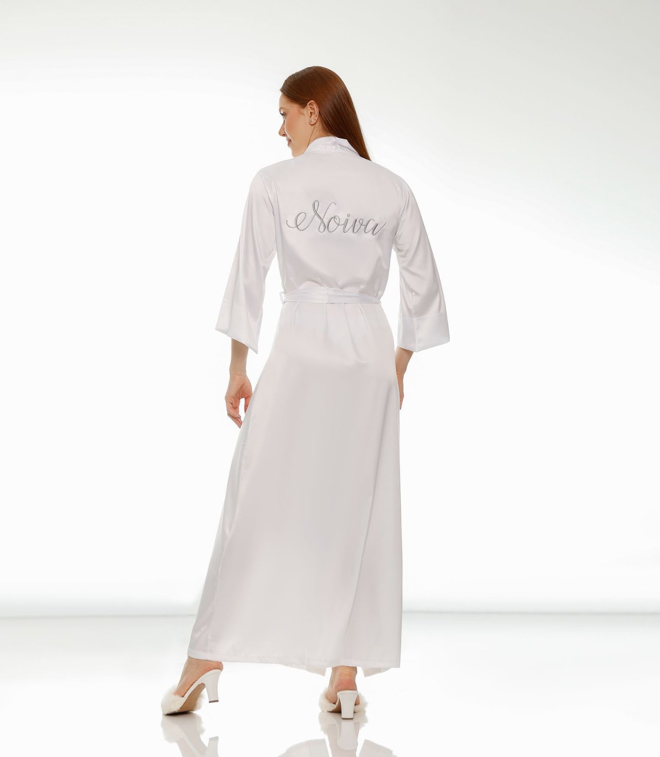 Robe Noiva Longo Com Toque de Seda - Robe Longo Maju